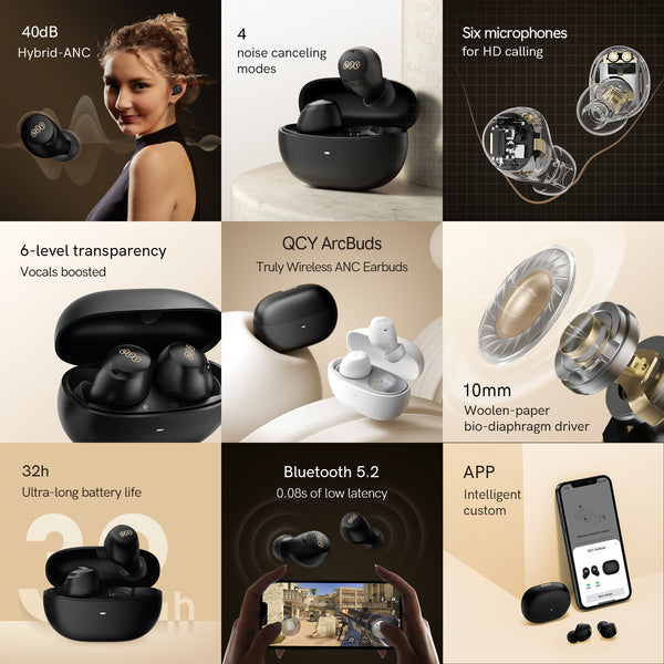 QCY HT07 Arc Buds ANC Wireless Earbuds